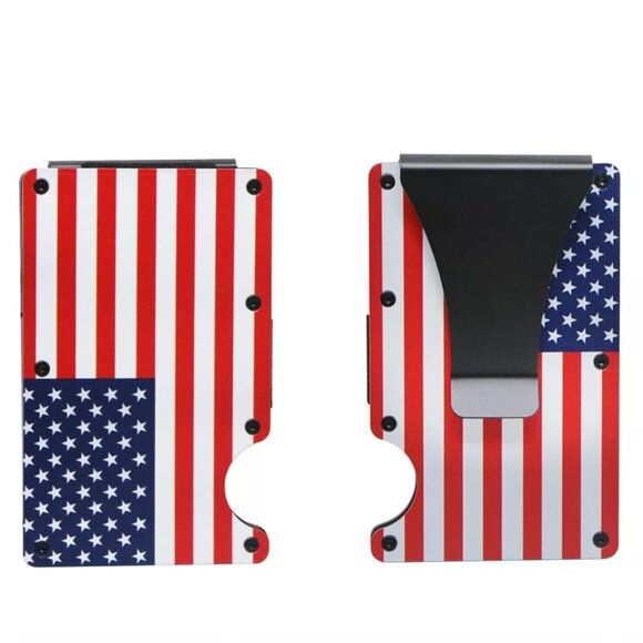 Bags | Mens Rfid Blocking Minimalist Slim Money Clip Card Holder Usa ...